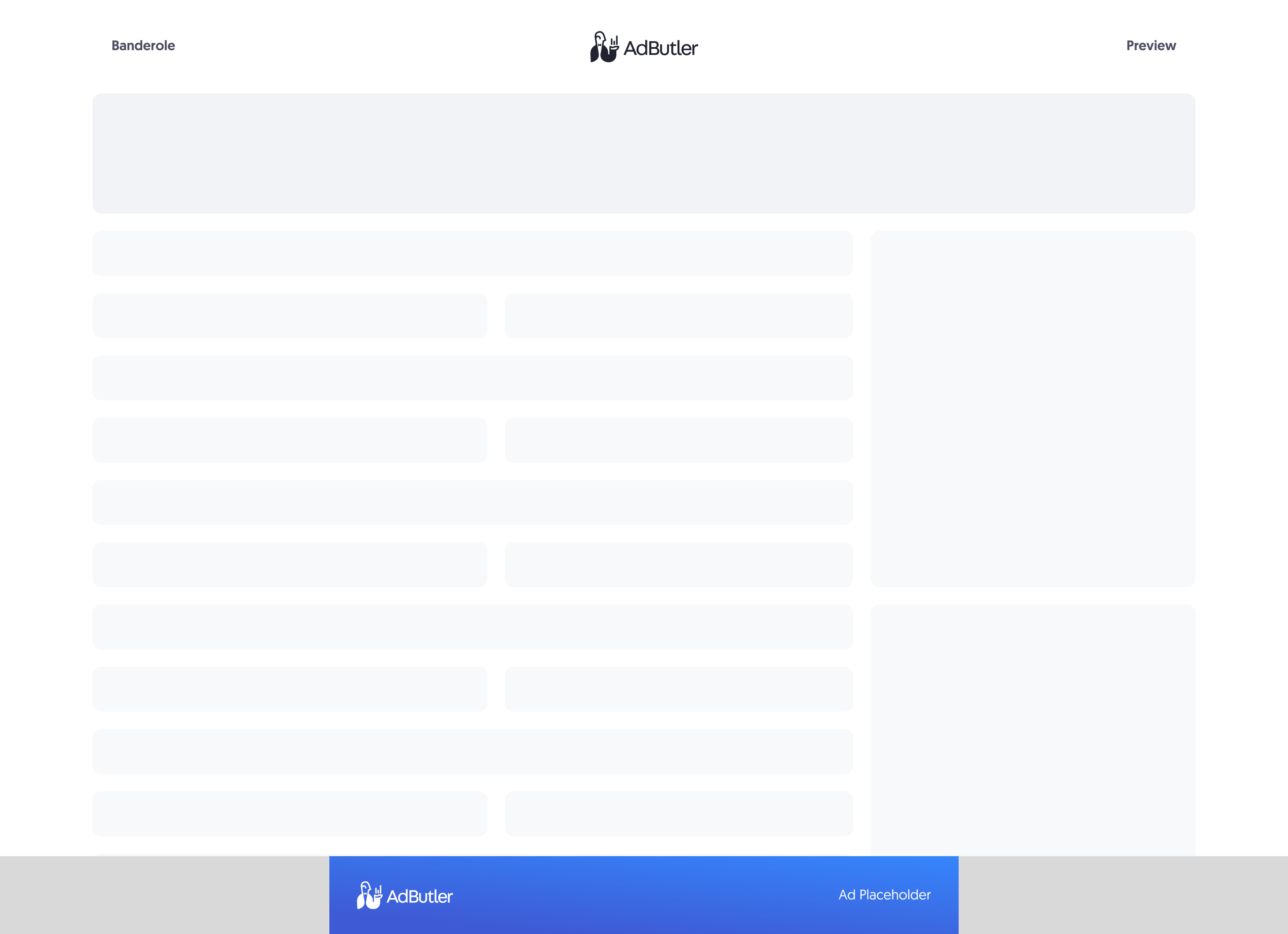 How to make styled native banderole ads