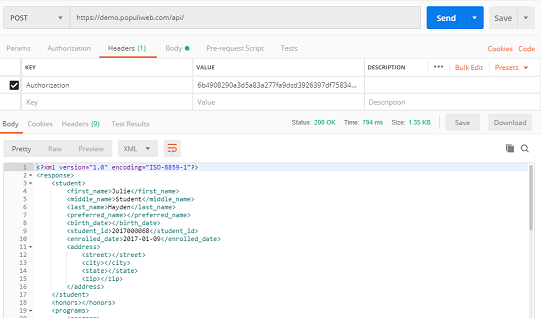 Legacy API Basics – Populi Knowledge Base