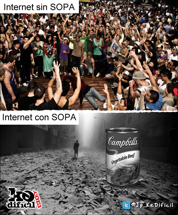 Sin SOPA VS Con SOPA – KeDificil