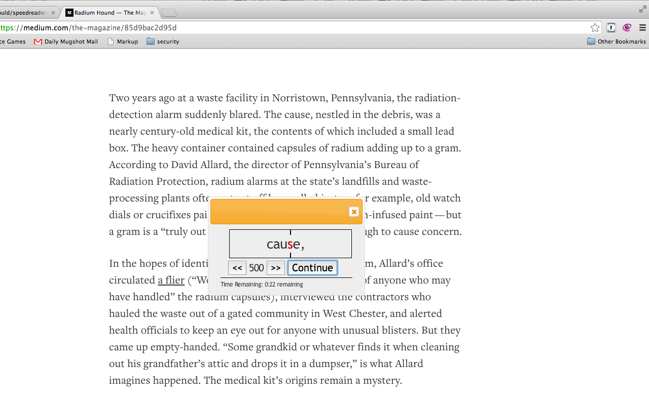 GitHub - keithmgould/speedreader-chrome-extension: Most (80%) of your reading time is used to ...