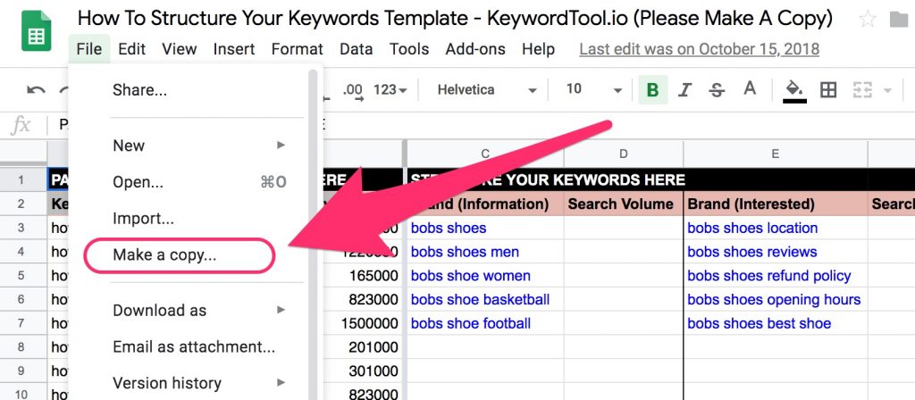 How To Structure Your Keyword List Effectively - Keyword Tool Blog