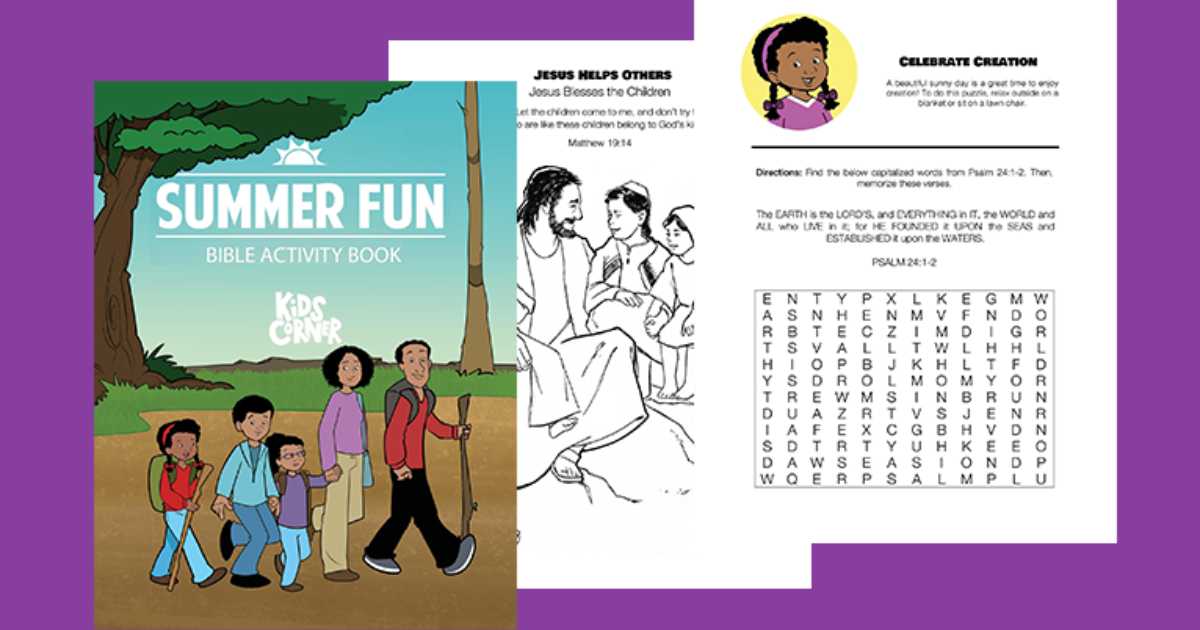 Summer Fun Bible Activity Book | Bible Activities | Kids Corner