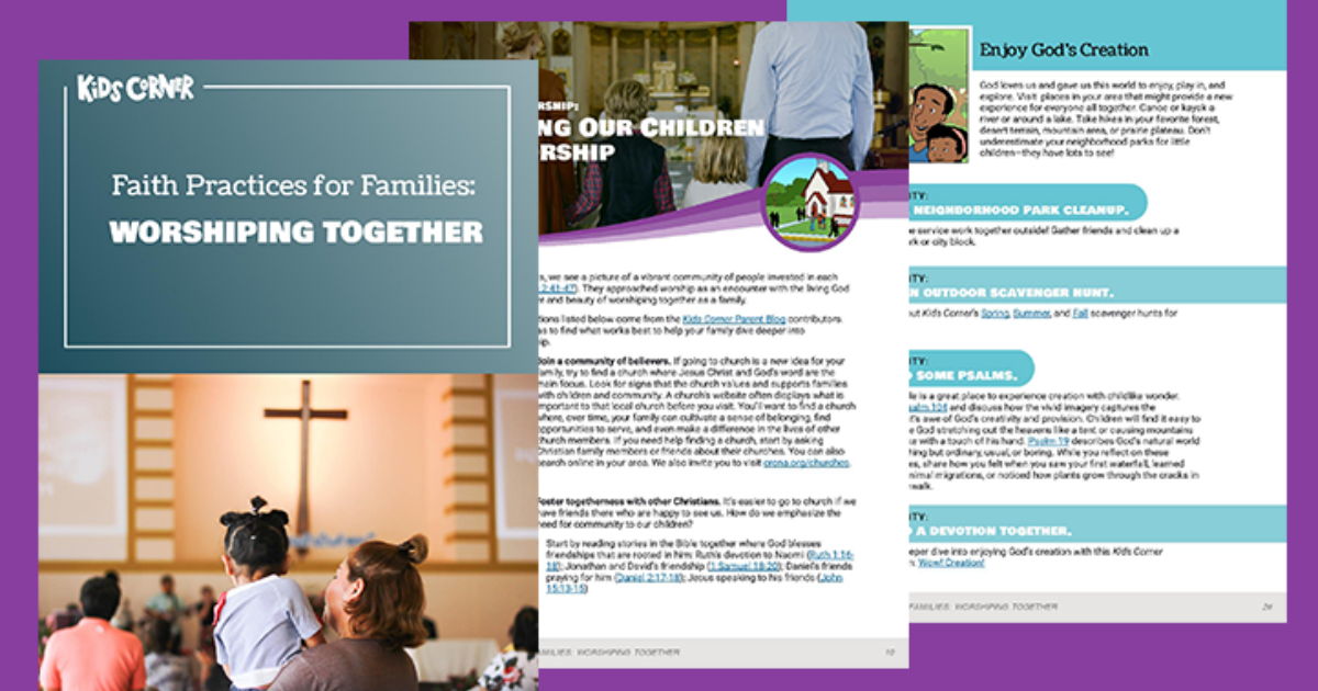 Faith Practices for Families: Worshiping Together |… | Kids Corner