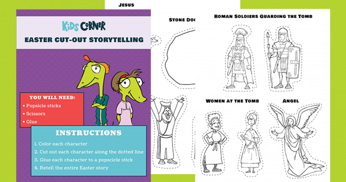 Popsicle Puppets Easter Story | Bible Activities | Kids Corner