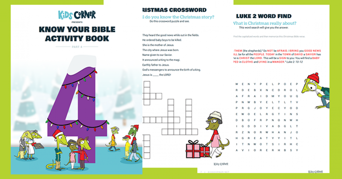 Know Your Bible Activity Book Christmas Part 4! | Bible… | Kids Corner
