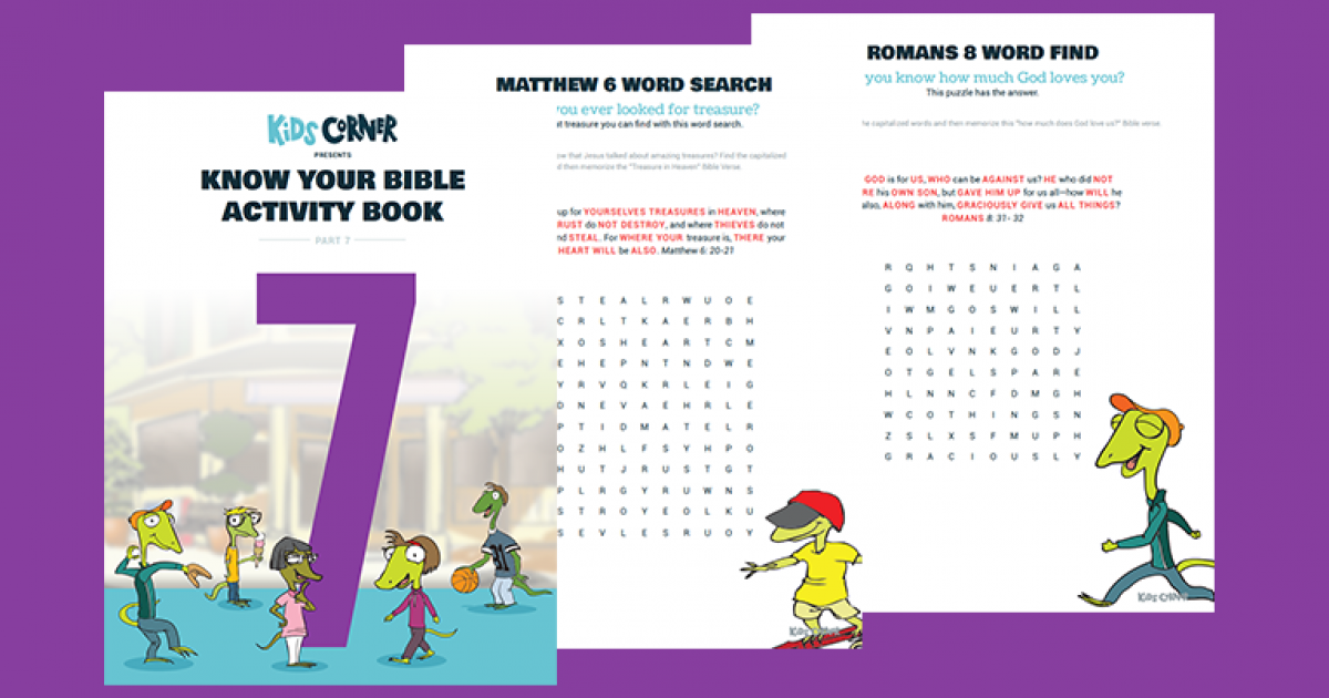 Know Your Bible Activity Book, Part 7! | Bible Activities | Kids Corner