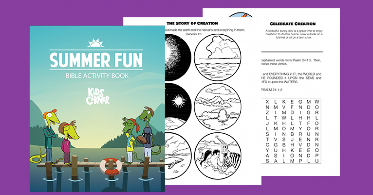 Summer Fun Bible Activity Book | Bible Activities | Kids Corner