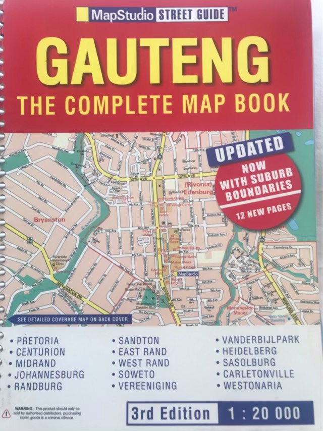 South African Travel & Geography - Gauteng - Map Studio (Firm) for sale ...