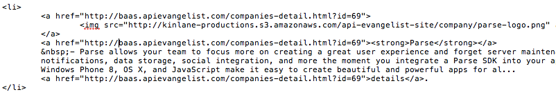 Simple API Example: Company Listing