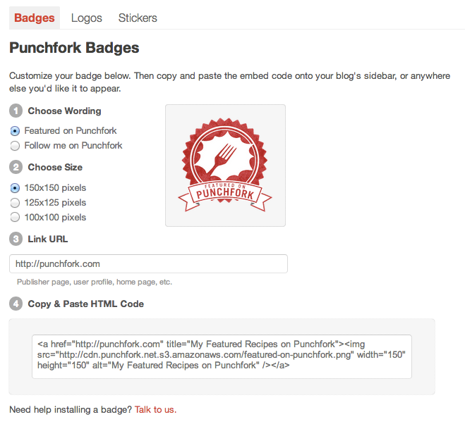 API Badges, Logos and Stickers