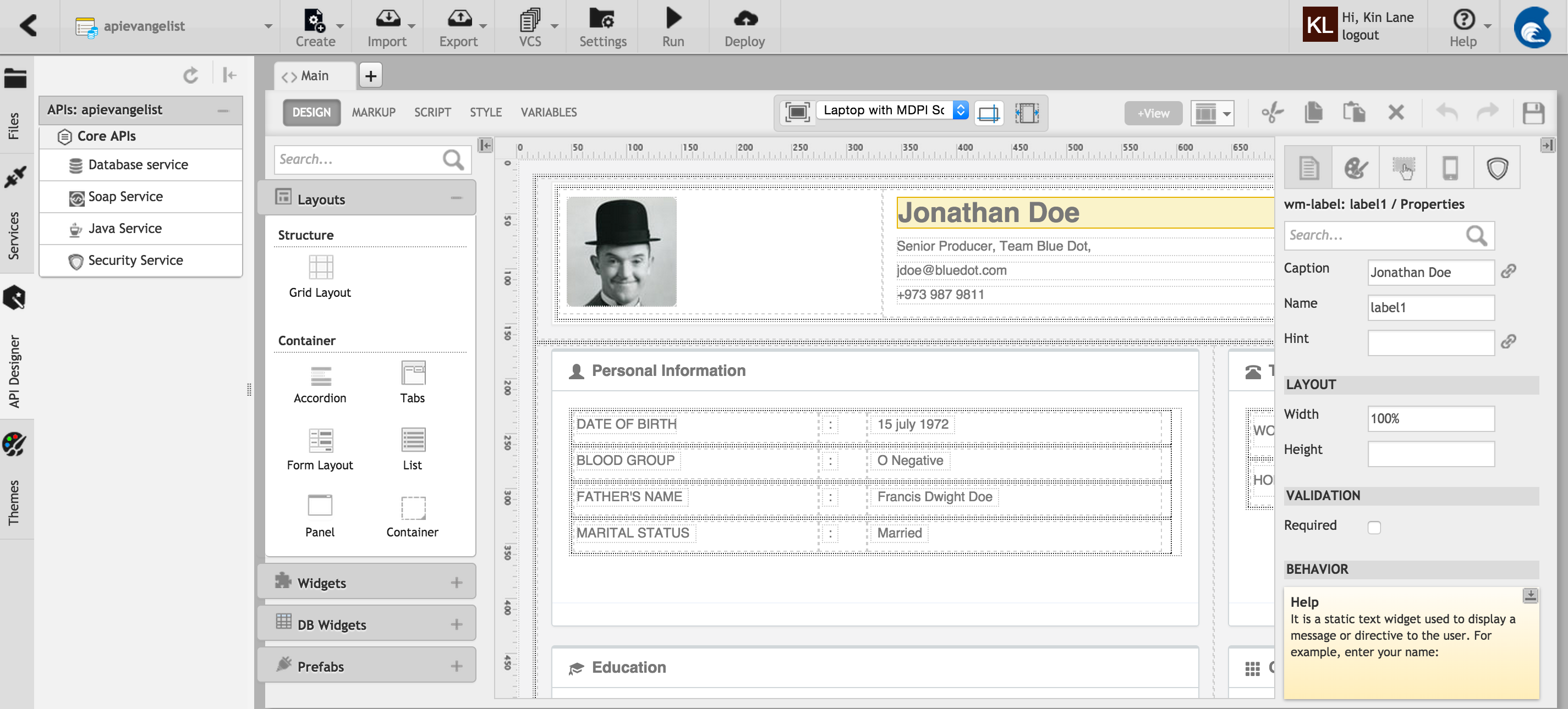 Pushing My API Gateway Thoughts Forward: API and Single Page App Development with Wavemaker