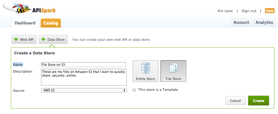 Deploying An API From Amazon S3 File Store