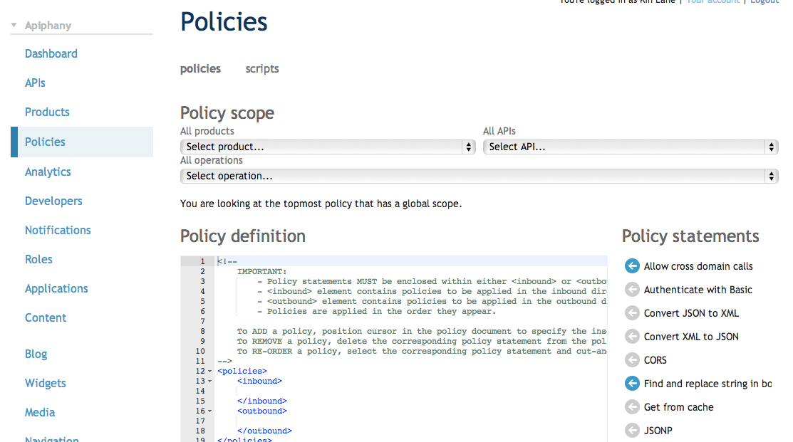 API Management Using APiphany