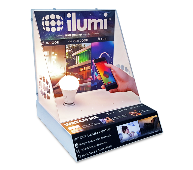 POP Design - ilumi® LED Smartbulbs, enlightens the IoT market at retail.