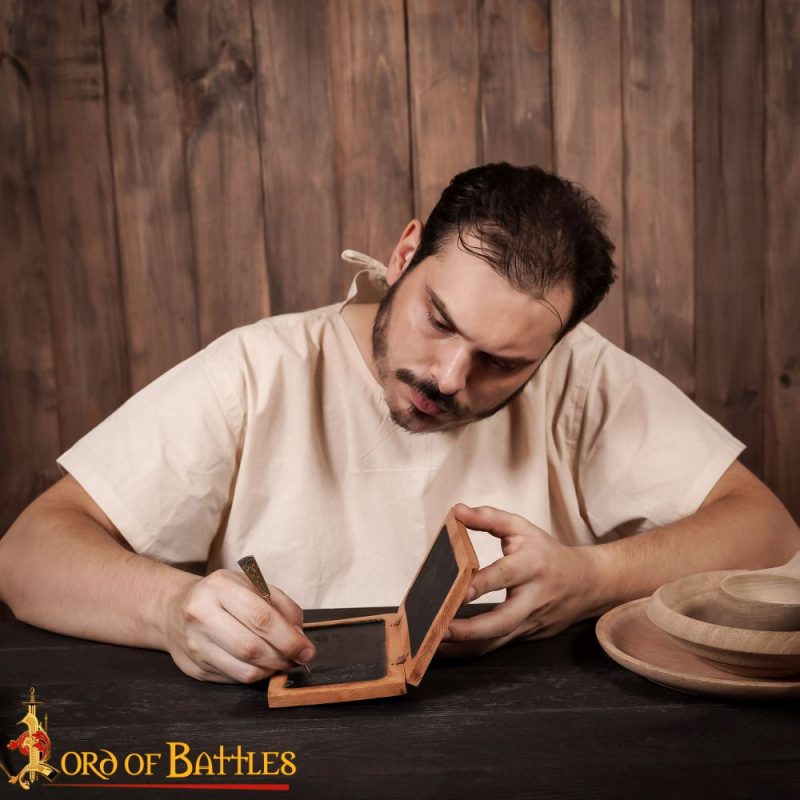 Wax Writing Tablet with Brass Stylus