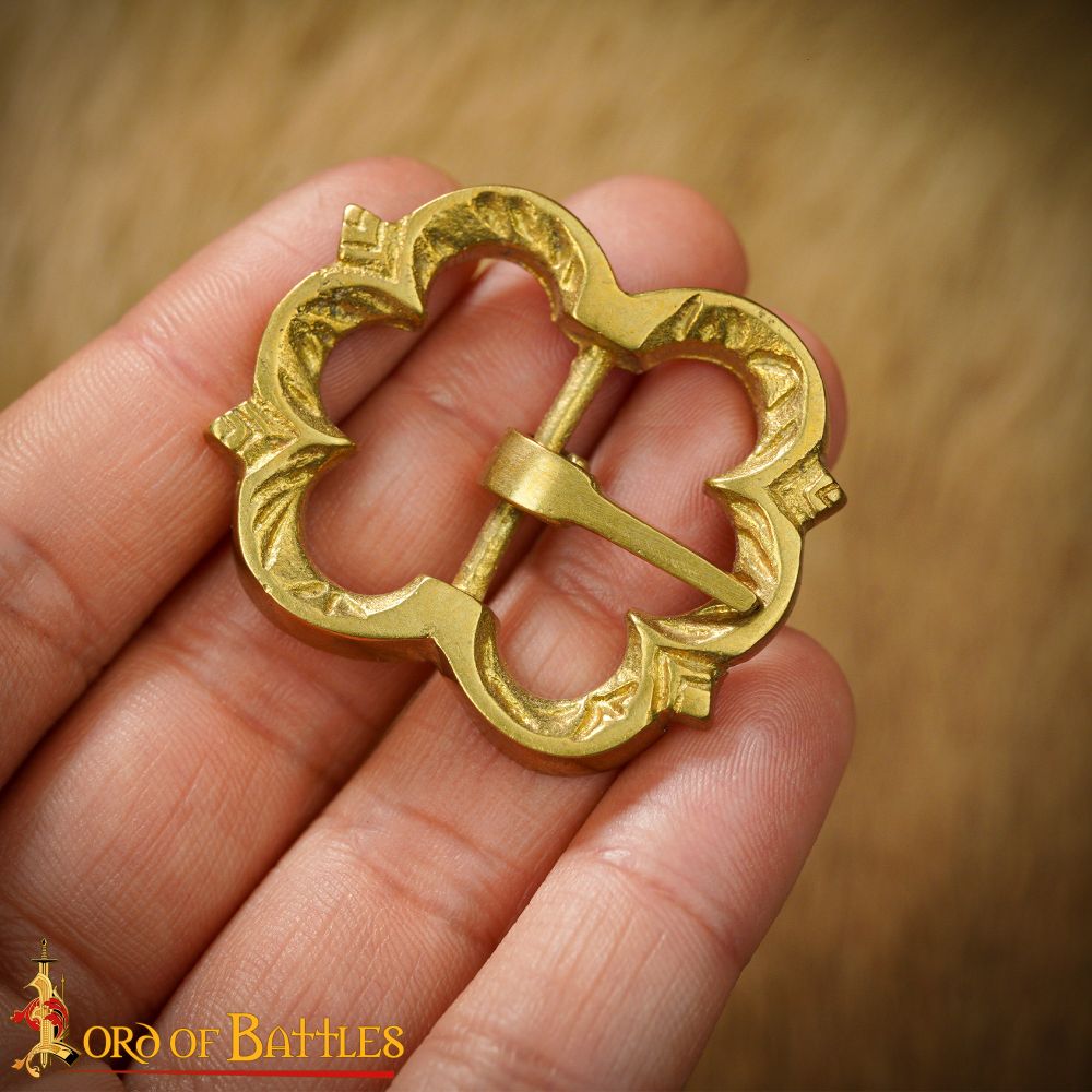 Brass Flower Buckle