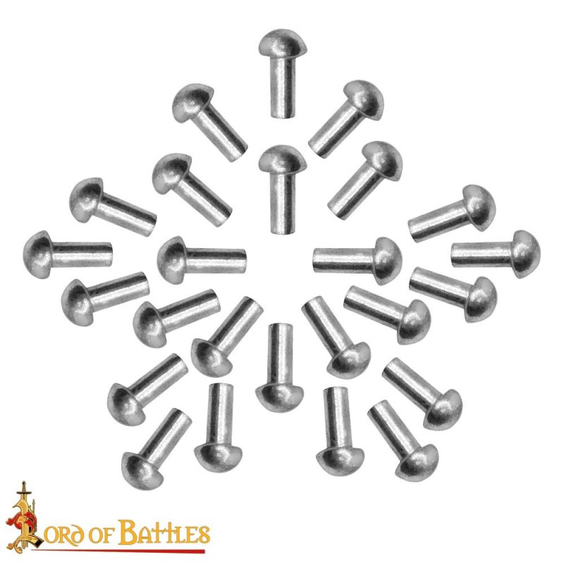 Mushroom Head Rivets for Armor and Shield Bosses – 13 mm – Set of 100 ...