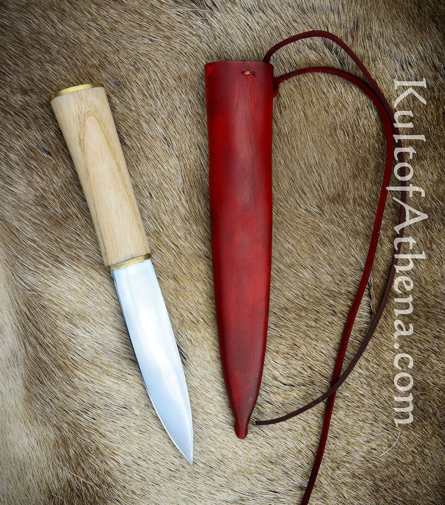 Tod Cutler - Simple Medieval Eating Knife with Blade Etching- 12th ...