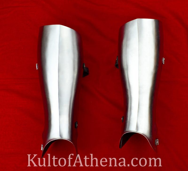 Age of Craft – 14th Century Anatomical Greaves – Tempered 18-20 Gauge ...