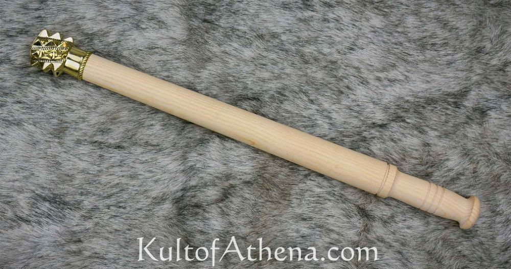 Tod Cutler - Brass Mace 4 with wood haft - 12th to 14th Century ...