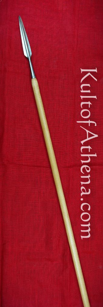 Greek Dory Spear - Steel Head and Brass Sauroter Cap - Kult of Athena