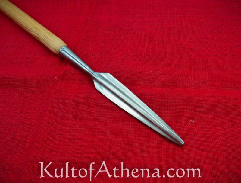 Greek Dory Spear - Steel Head and Brass Sauroter Cap - Kult of Athena
