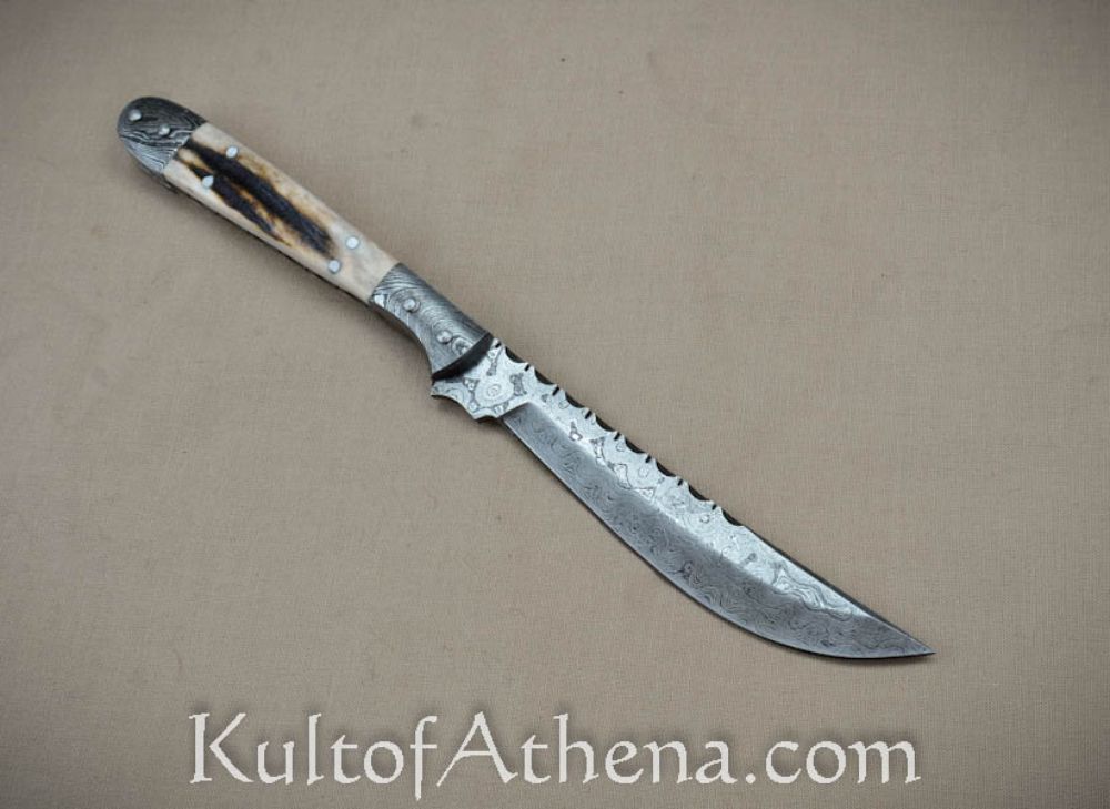Damascus Navaja Hunting Knife – Kult of Athena