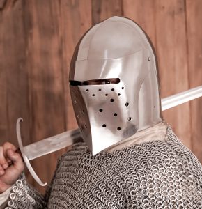 Lord of Battles - Houndskull Bascinet - 16 Gauge Steel - Kult of Athena
