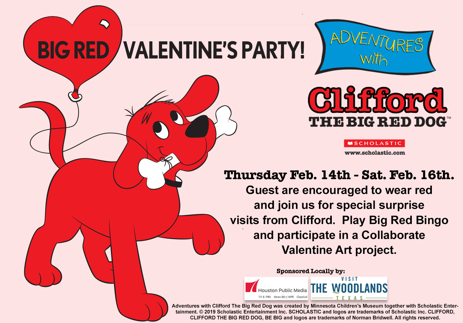 Clifford the Big Red Dog Big Red Valentine's Party | Kids Out and About ...