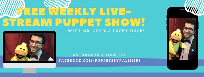 VIRTUAL EVENT: Free Live-Stream Puppet Show Every Saturday at 11am EST ...