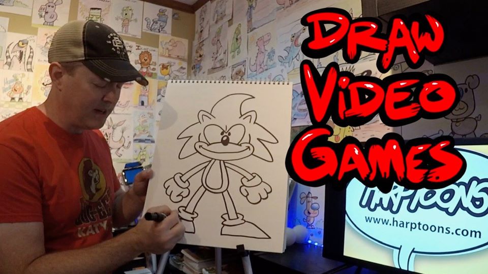 VIRTUAL EVENT: LIVE Draw Video Games With Steve Harpster at 2pm Eastern ...