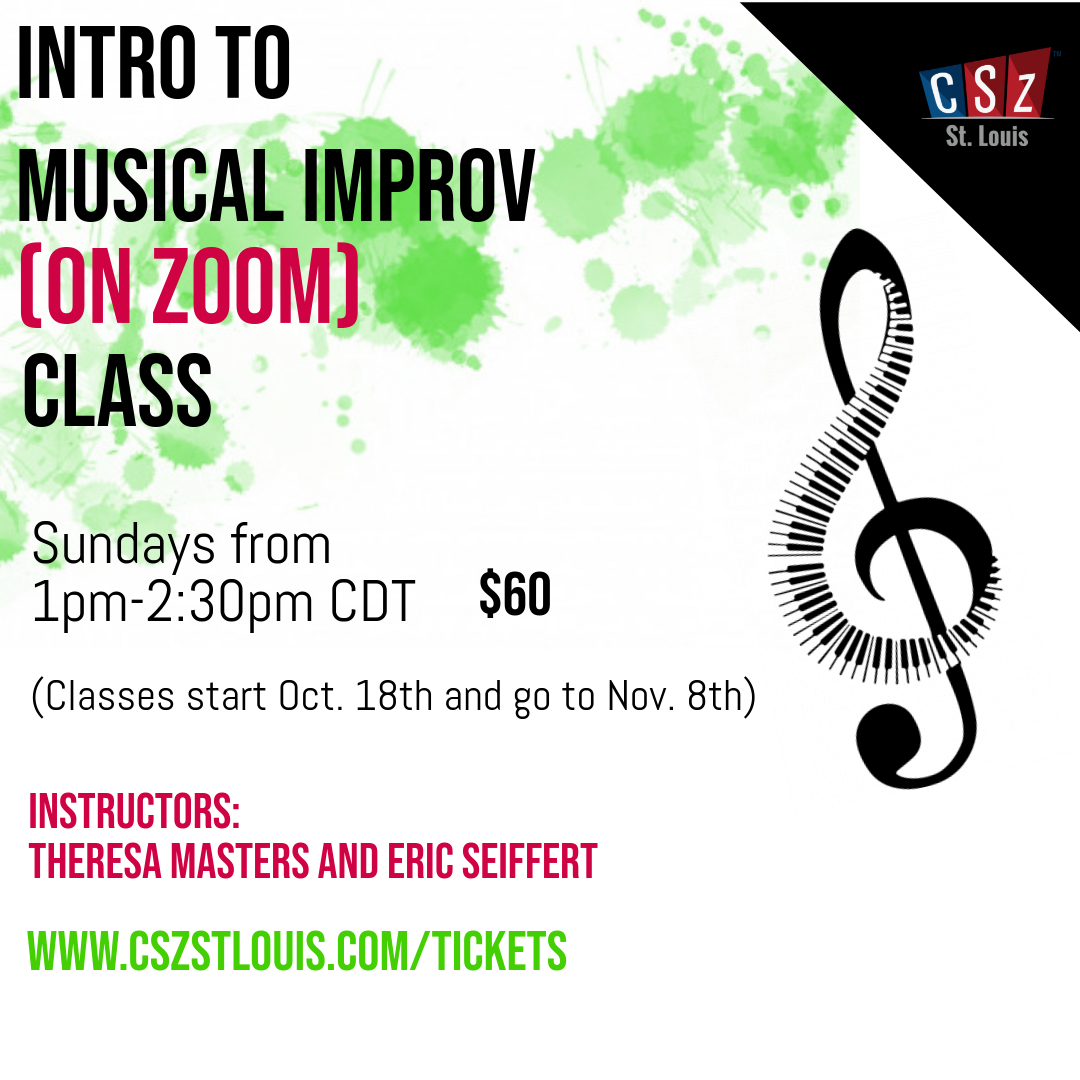 ComedySportz St Louis - Intro to Musical Improv (on Zoom) on Sundays at ...