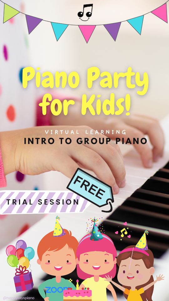 FREE Virtual Piano Party for Kids: An introduction to group piano ...