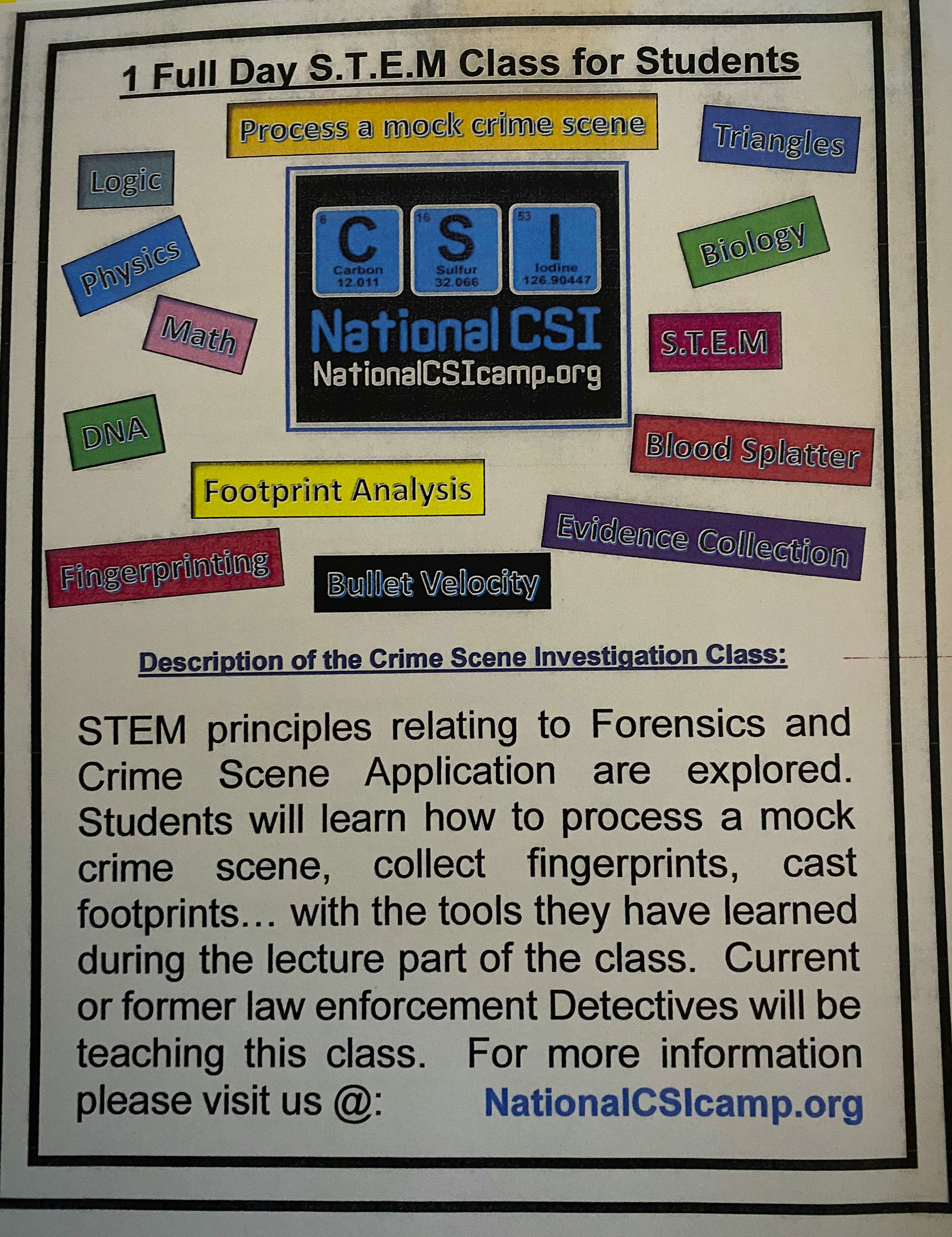 National CSI Camp | Kids Out and About Long Island