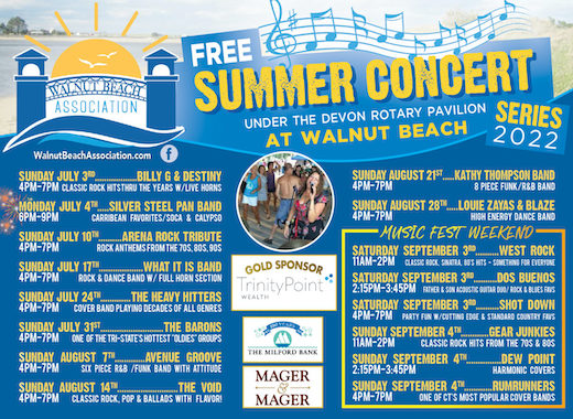 11th Annual FREE Summer Concert Series at Walnut Beach | What’s ...