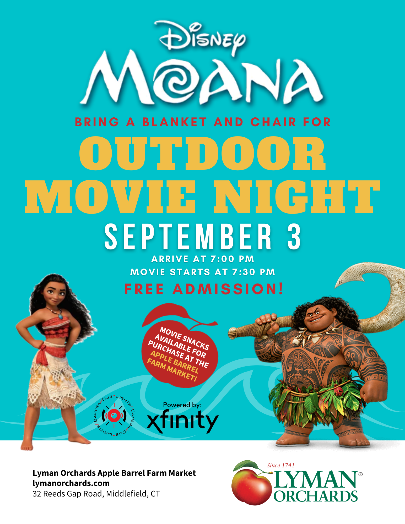 FREE Outdoor Movie Night Playing "Moana" | Kids Out and About Westchester