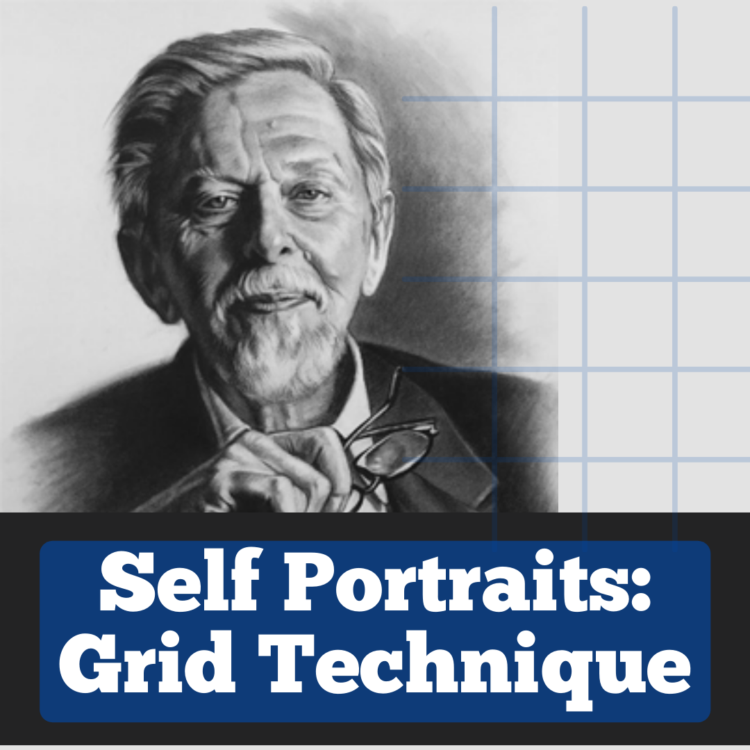 MCMA Self Portraits Using the Grid Technique | Kids Out and About Atlanta