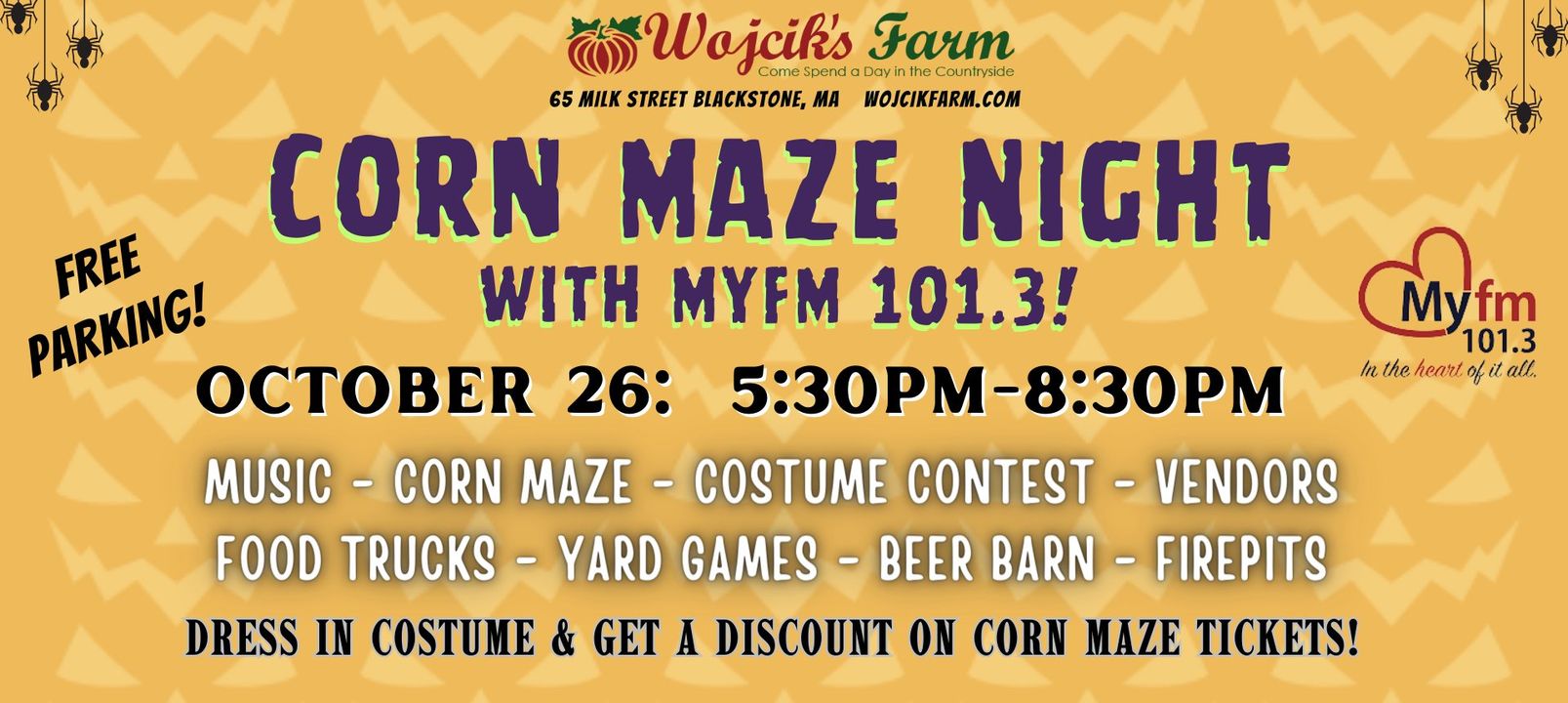 Corn Maze Night with MyFM 101.3! - At Wojcik's Farm | What’s happening ...