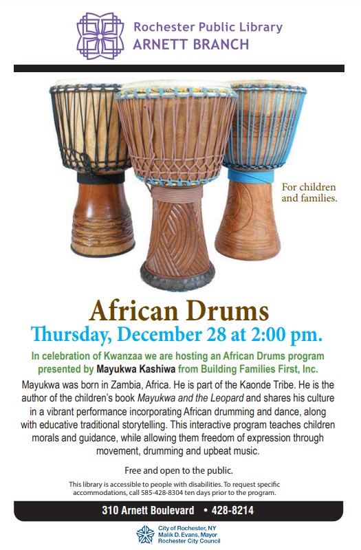 African Drums | Kids Out and About Rochester