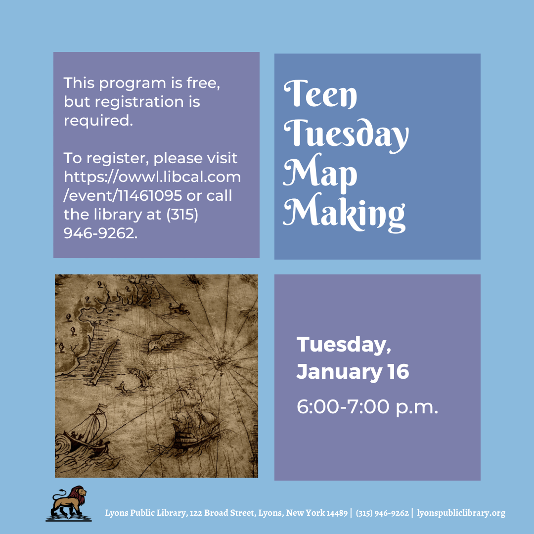 Teen Tuesday: Map Making | Kids Out and About Rochester