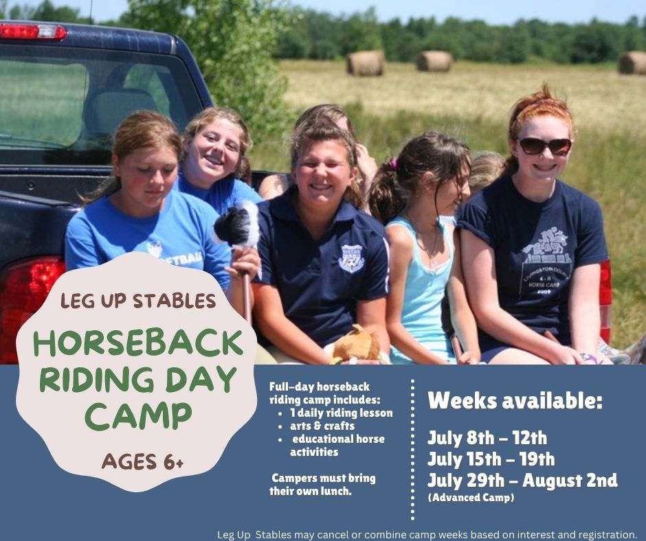 Leg Up Stables 2024 Summer Camp | Kids Out and About Rochester
