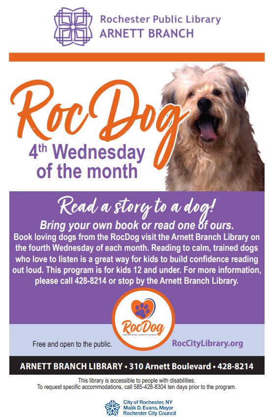 Kids Read to Roc Dogs! | Kids Out and About Rochester