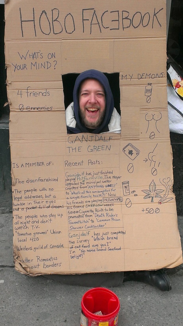 Hobo Cardboard Signs