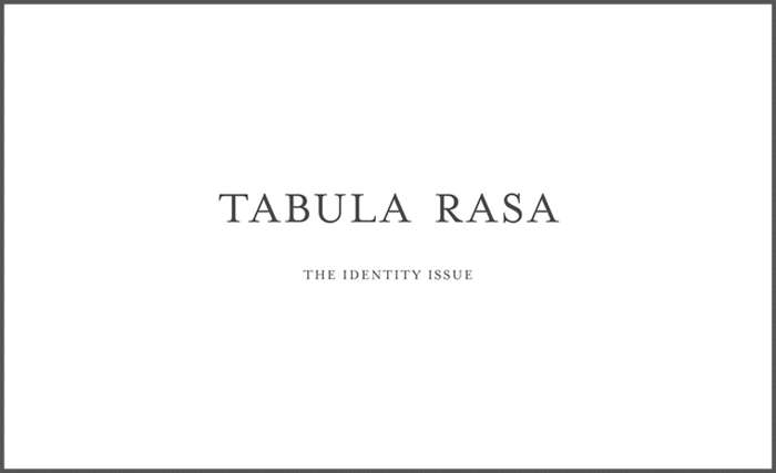 The Inaugural Issue: Tabula Rasa Magazine | I HEART PARSONS