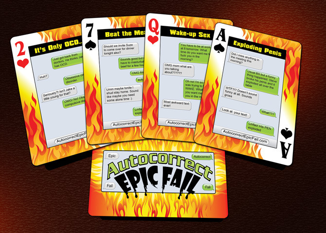 Autocorrect Epic Fail: Playing Cards Deck by Anarchy Enterprises ...