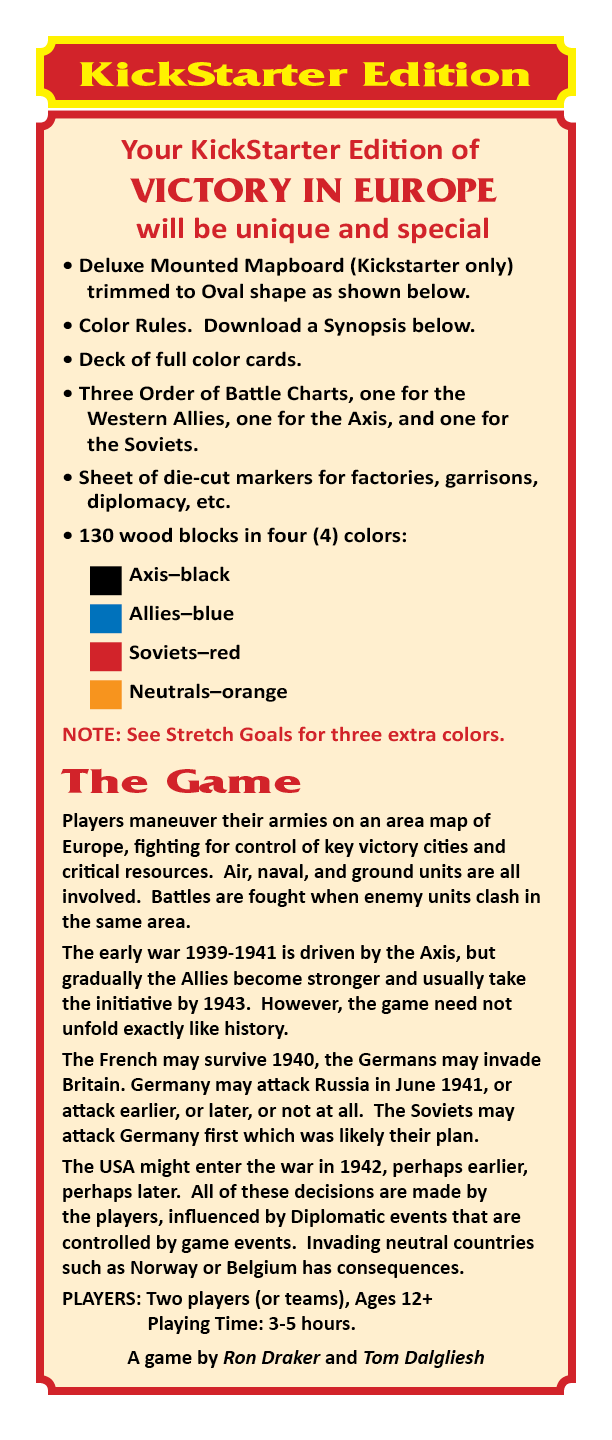 Victory in Europe by Columbia Games funded! « Homefront Wargame Center
