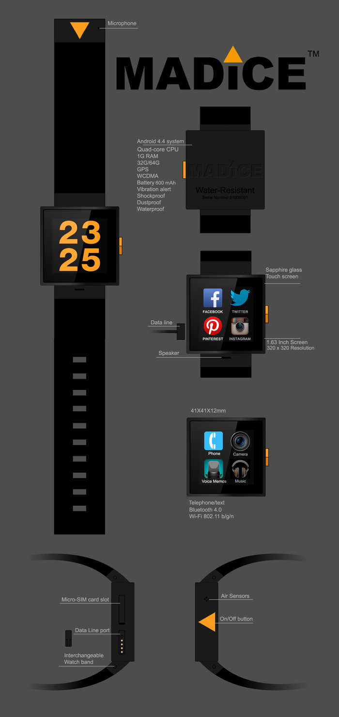 MADICE SMART PAIR- World's First Pair of Smartwatch & Smartcamera ...