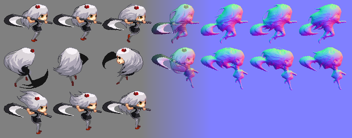 fans of me — Sprite DLight - Instant normal maps for 2D...