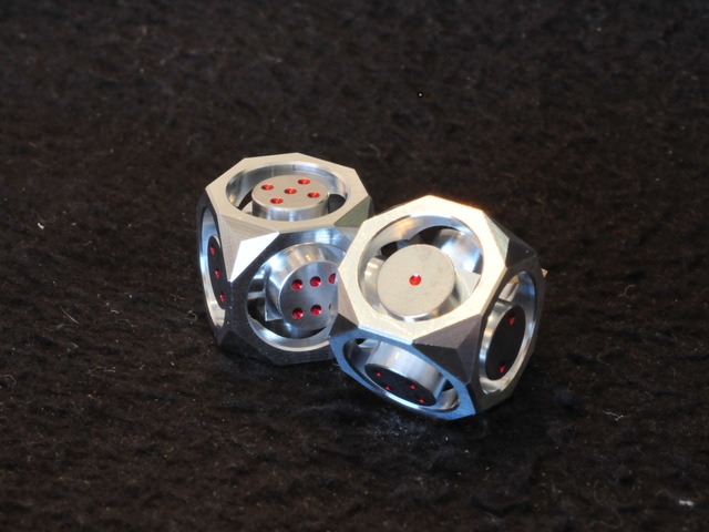 GeoDice(1/2" x 1/2" Metal Dice)- CNC Machined Aluminum Dice by David ...
