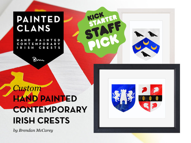 Painted Clans - Hand painted contemporary Irish crests by Brendan ...